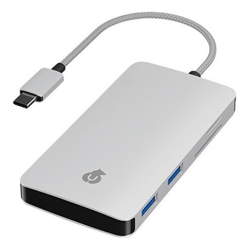 USB-концентратор  uBear LINK Hub 7 in 1, разъемов: 7, Silver