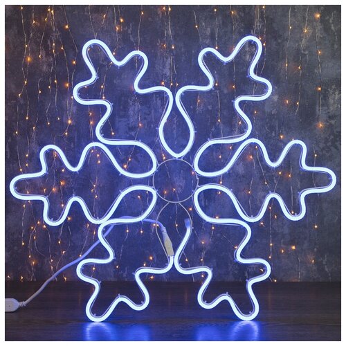Luazon Lighting Снежинка 3613107, 67х67 см, синий