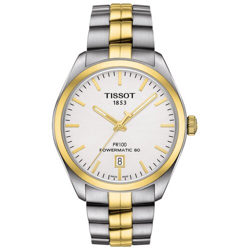 Наручные часы TISSOT T-Classic T101.407.22.031.00, серый, золотой
