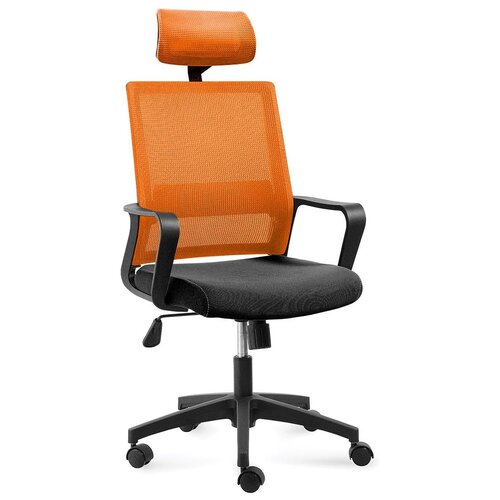 Компьютерное кресло NORDEN Бит офисное, обивка: текстиль, цвет: оранжевый/черный