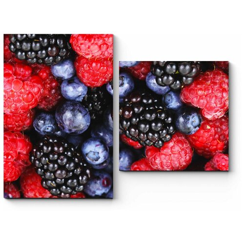 Модульная картина Сладкие ягоды 140x105