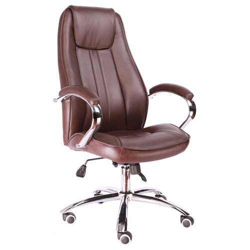 Компьютерное кресло Everprof Long TM для руководителя, обивка: искусственная кожа, цвет: коричневый