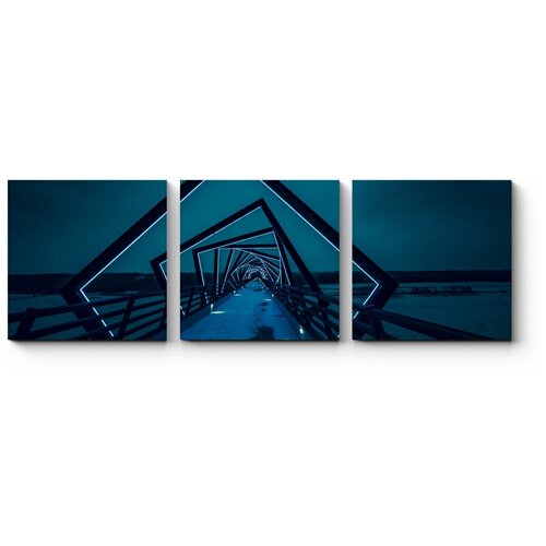 Модульная картина Бесконечный мост 200x67
