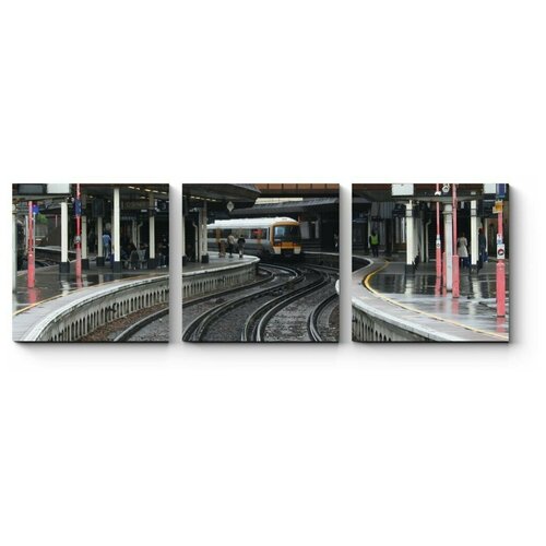 Модульная картина Платформы Лондонского моста60x20