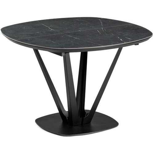 Стол квадратный раскладной KAPIOVI ZURAN, черная керамика