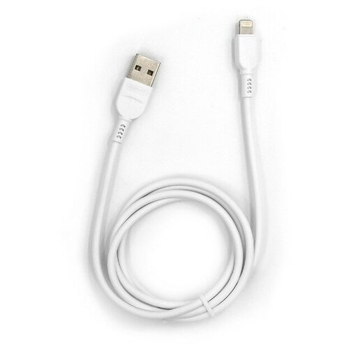 Кабель BYZ BC-008i, USB - Lightning, 2.4 А, 1 м, силиконовый, белый