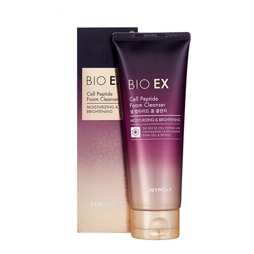 Tonymoly BIO EX Cell Peptide Foam Cleanser Антивозрастная пенка для умывания с пептидами