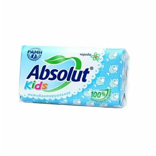 Absolut Kids Антибактериальное мыло с экстрактом череды, 90 г