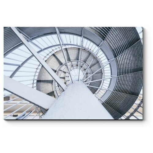 Модульная картина Стальная спиральная лестница60x40