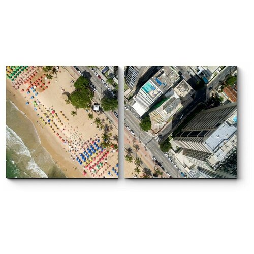 Модульная картина Бразильский пляж100x50