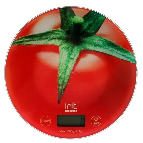 IRIT Весы кухонные Irit IR-7238, электронные, до 5 кг, рисунок "Помидор"