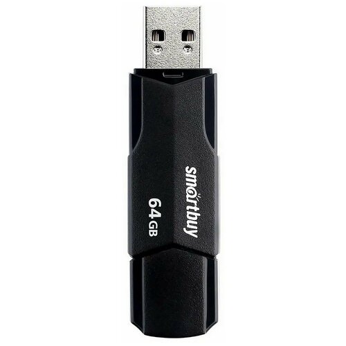 Флэш накопитель USB 64 Гб Smart Buy CLUE, черный, 1 шт.
