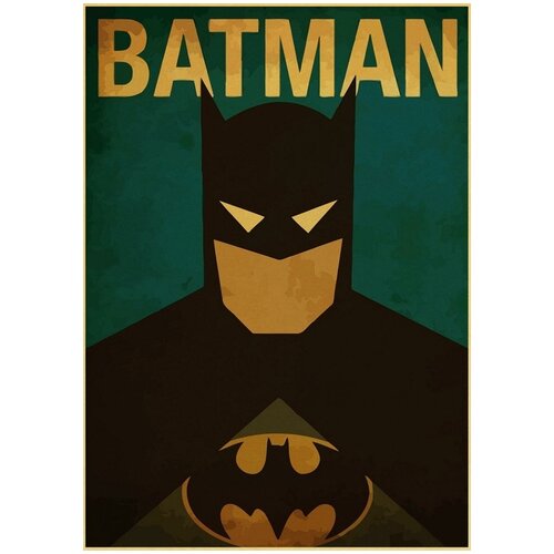 Постер / Плакат / Картина Бэтмен - Черная мантия 50х70 см в подарочном тубусе