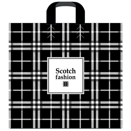 Пакет-майка   Артпласт Scotch fashion 40x40+5см 99 мкм 40 см 1 шт. черный/белый 40 см
