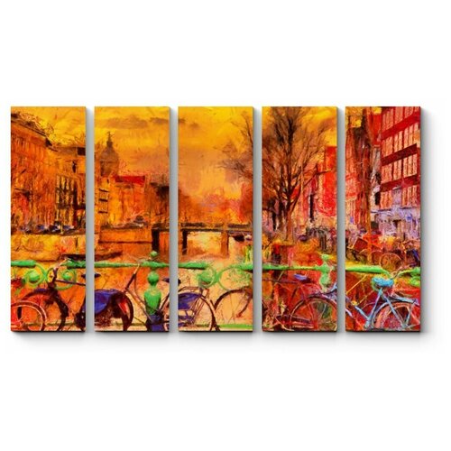 Модульная картина Амстердам глазами импрессионистов 170x102