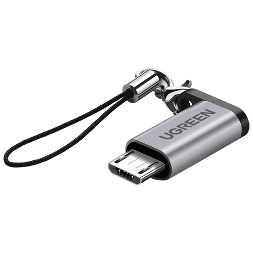 Адаптер UGREEN US282 (50590) USB-C Female to Micro USB Male Adapter. Цвет: серый