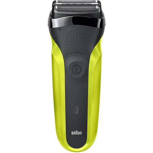 Электробритва сеточная BRAUN S3 300s Black/Volt Green (ПИ) желтая