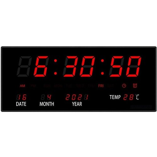 Настенные, настольные электронные часы календарь, с термометром и будильником.