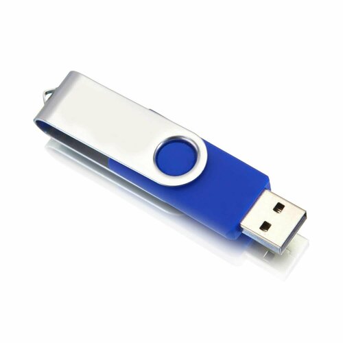 USB флешка, USB flash-накопитель, Флешка Twist, 64 Гб, синяя, арт. F01 USB 2.0 5шт