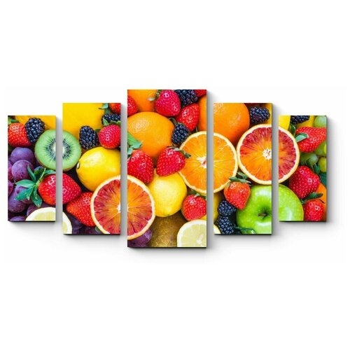 Модульная картина Сочные фрукты120x66