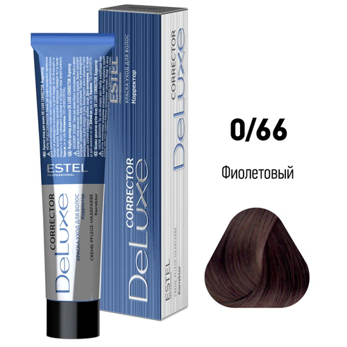 ESTEL De Luxe Corrector краска-уход для волос, 0/66 фиолетовый, 60 мл