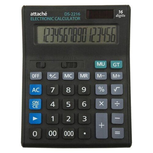 Калькулятор настольный Attache Economy DS-2216, черный