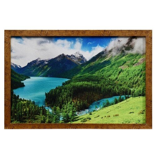Гобеленовая картина "Горное озеро" 44*64 см