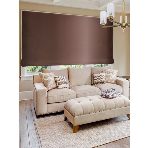 Римская штора "Lindor", темно-коричневый, 100х160 см