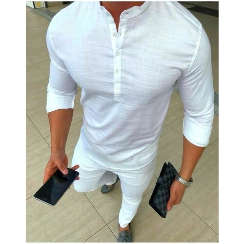 Рубашка SKOS Fashion, размер 6XL, белый