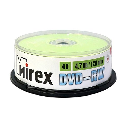Диск DVD-RWMirex4.7Gb 4x, 25 шт.