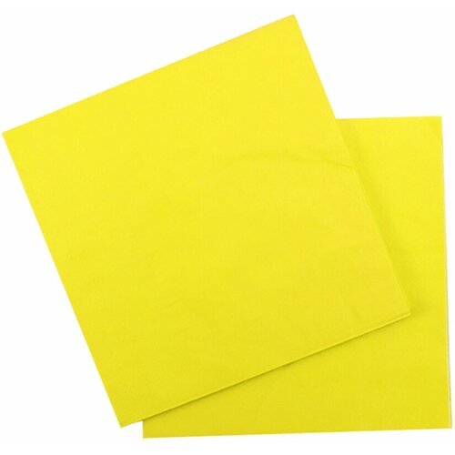 Салфетки бумажные Riota, желтый, 33 см, 12 шт.