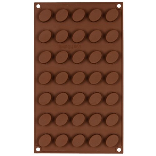 Форма для конфет S-CHIEF SPC-0136, 35 ячеек, коричневый