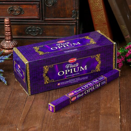 HEM Благовония "HEM" 8 палочек масала opium