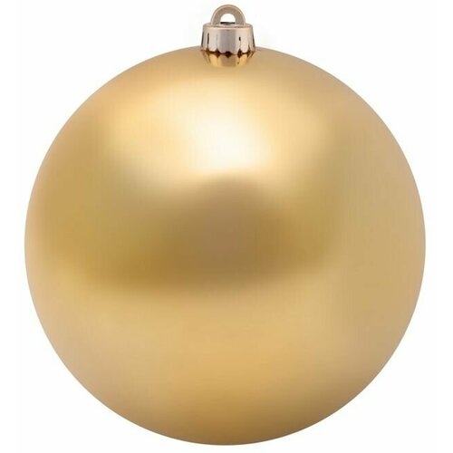 Елочная игрушка, новогодний декор на елку, украшение Шар, 20 см, цвет золотой глянцевый