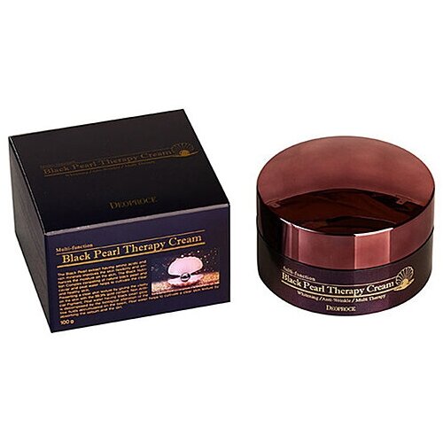 Deoproce Крем для лица с черным жемчугом антивозрастной - Black pearl therapy cream, 100 грамм