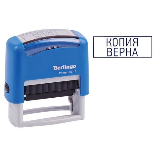 Штамп Berlingo Printer 9011Т прямоугольный "КОПИЯ ВЕРНА", 38х14 мм, 1 шт.