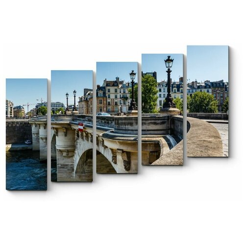 Модульная картина Париж летом особенно хорош160x112