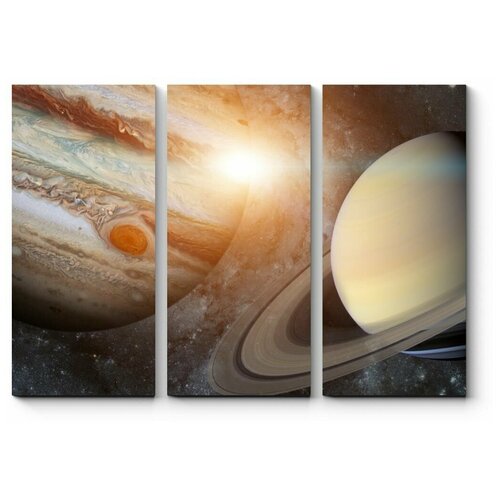 Модульная картина Кольца Сатурна 110x79