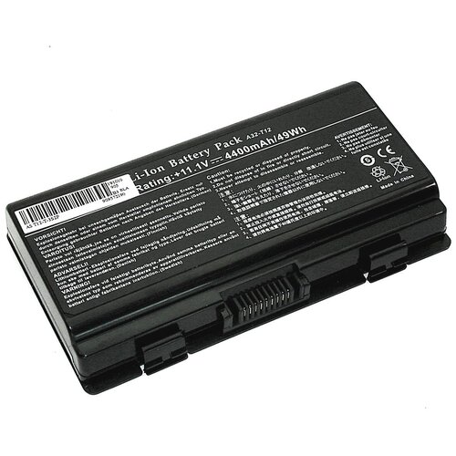 Аккумуляторная батарея для ноутбука Asus X51R (A32-X51) 11.1V 5200mAh OEM