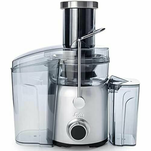 Solis Juice Fountain Compact 8451 Соковыжималка для овощей и фруктов Мощный миксер для сока и супа 4 уровня скорости Легко чистится Нержавеющая сталь