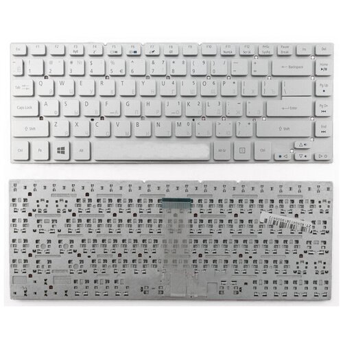 Клавиатура для ноутбука Acer Aspire ES1-521 серебристая