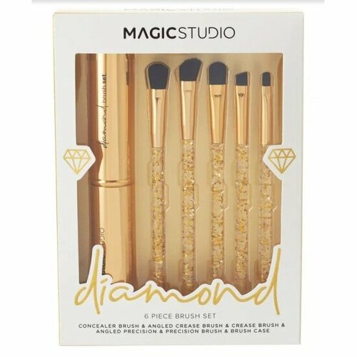 Набор кистей для макияжа Magic Studio 5 кистей + тубус для хранения