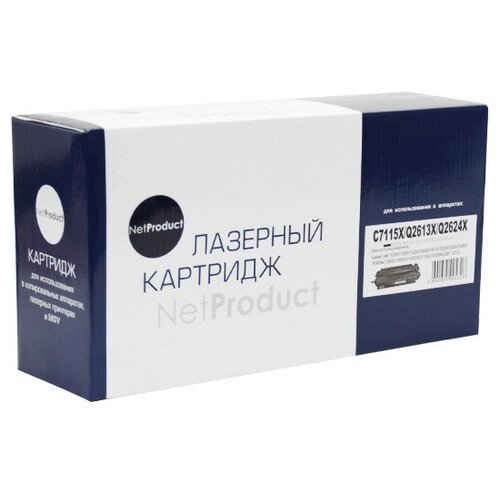 Картридж NetProduct N-C7115X/Q2613X/Q2624X, 4000 стр, черный