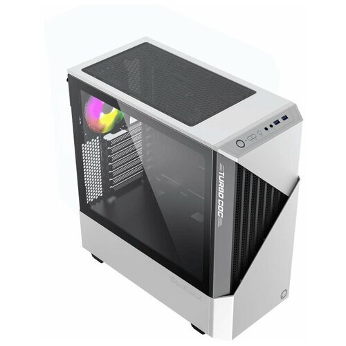 Корпус GameMax Contac COC WB MFG. T806 без БП (ATX, Черн.-бел, USB3.0, Зак. стекло,1*120мм+ MB turbo fan)