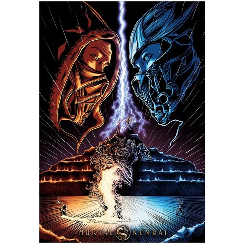 Постер / Плакат / Картина Mortal Kombat. Противостояние 40х50 см в раме