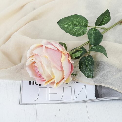 Цветы искусственные "Роза Охара" 8.5х56 см, розовый
