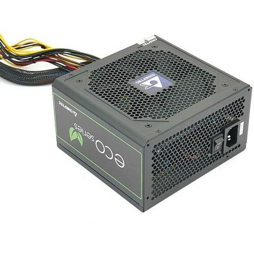 Блок питания Chieftec 600W Retail GPE-600S (Eco) ATX v.2.3, КПД ) 85%, A.PFC, 2x PCI-E (6+2-Pin), 6x SATA, 2x MOLEX, 8 Pin EPS (4+4), Fan 12cm