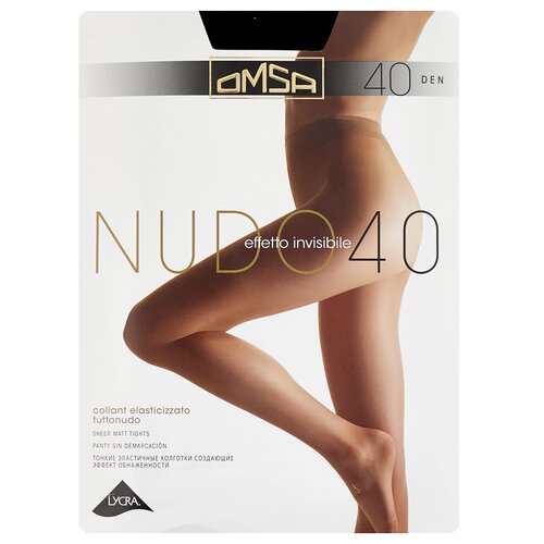 Колготки Omsa Nudo, 40 den, размер 3, черный