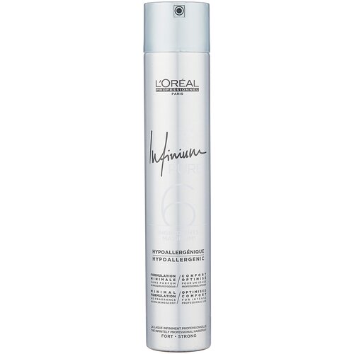 Лак L'Oreal Professionnel Infinium Pure Strong сильной фиксации, без запаха, 500 мл