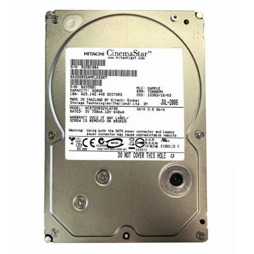 Жесткий Диск Hitachi HCS725032VLAT80 320Gb 7200 IDE 3,5" HDD